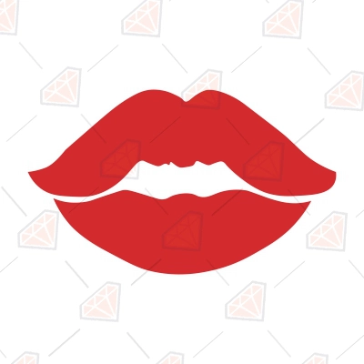 Basic Lips SVG, Kiss SVG Cut and Clipart Files | PremiumSVG