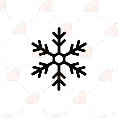 Basic Snowflake SVG, Snowflake PNG | PremiumSVG