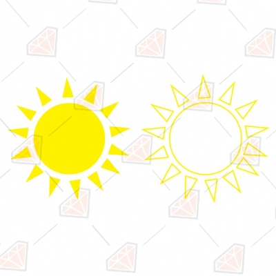 Basic Sun SVG Cut Files | PremiumSVG