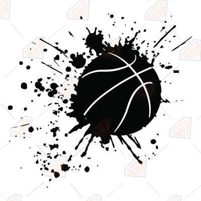 Basketball Splatter SVG File | PremiumSVG