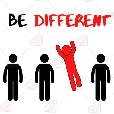 Be Different SVG Design & Cut File | PremiumSVG