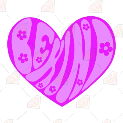 Be Kind Heart SVG, Be Kind Heart Shaped SVG Retro Vector Files | PremiumSVG