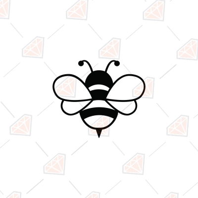 Bee SVG Cut File, Bee Outline | PremiumSVG