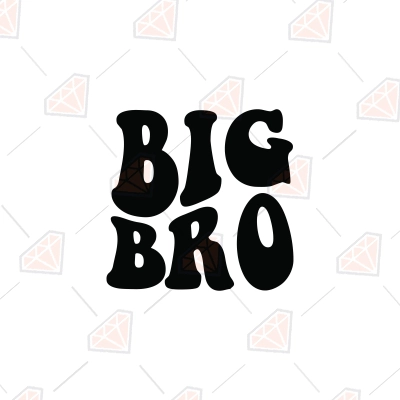 Retro Wavy Big Bro SVG, Big Brother SVG | PremiumSVG