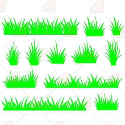 Grass SVG Bundle, Vector SVG Files | PremiumSVG
