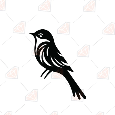 Parakeet Svg Safari Chic Parrot [SVG, DXF] | Cutting Machine & Laser