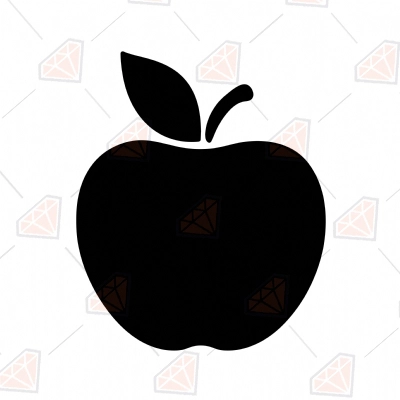 Black Apple SVG, Apple Clipart SVG Download | PremiumSVG