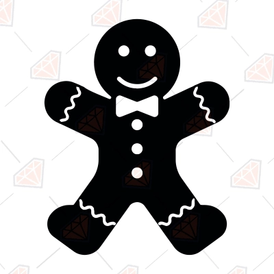 Gingerbread SVG Cut File, Gingerbread Man | PremiumSVG