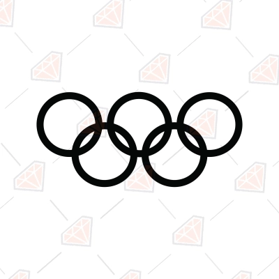 Black Olympics Rings SVG File | PremiumSVG