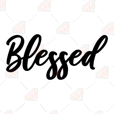 Blessed SVG, Blessed Word SVG | PremiumSVG