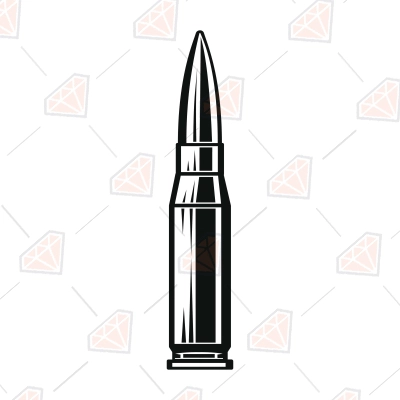 Bullet SVG Cut and Clipart, Ammo SVG, PNG | PremiumSVG
