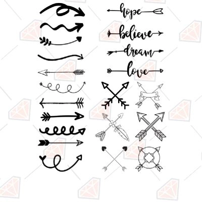 Bundle Arrow SVG File for Cricut & Silhouette Cameo | PremiumSVG