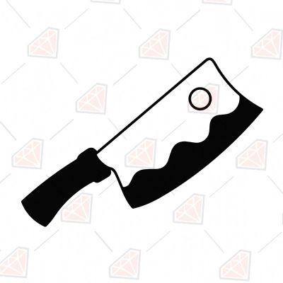 Butcher Knife SVG, PNG, JPG, DXF Files | PremiumSVG