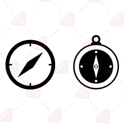 Camping Compass SVG Cut File, Compass SVG Instant Download | PremiumSVG