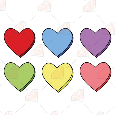 Blank Conversation Hearts SVG & Valentine's Day Candy SVG | PremiumSVG