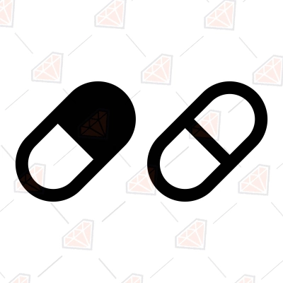 Capsule Icon SVG and PNG Clipart | PremiumSVG