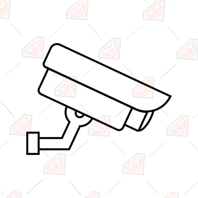 CCTV Outline SVG Vector, CCTV SVG Cut File | PremiumSVG