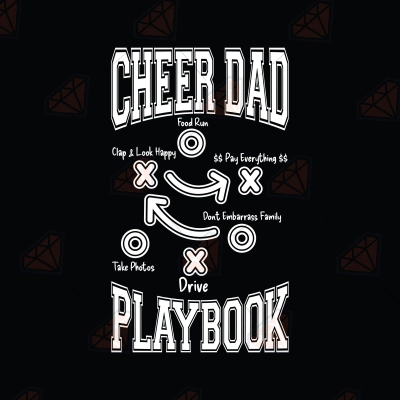 Cheer Dad Playbook SVG, Funny Cheer Dad SVG | PremiumSVG