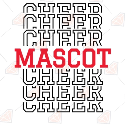 Cheer Mascot SVG Cut File, Cheer SVG Download | PremiumSVG
