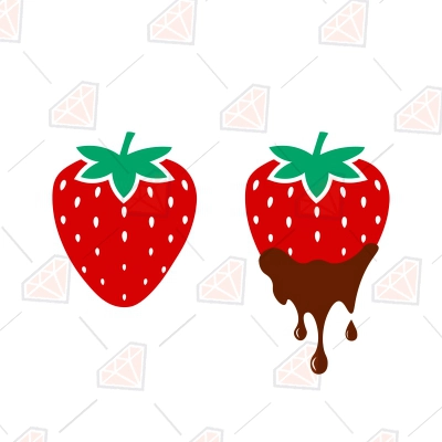 Chocolate Covered Strawberries SVG | PremiumSVG