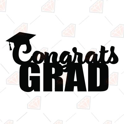 Congrats Grad SVG, Congratulations Graduate SVG Cricut | PremiumSVG