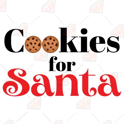 Christmas Santa's Cookies SVG | PremiumSVG