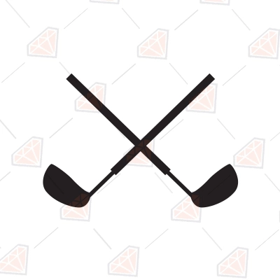 Crossed Golf Club Logo