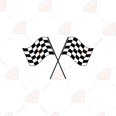Crossed Racing Flags Clip Art Free Racing Flag Clipart Images