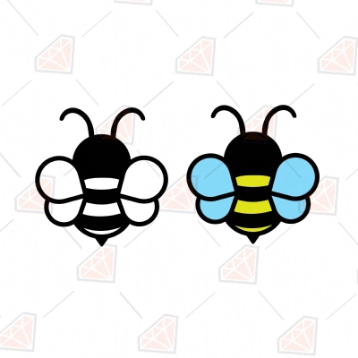 Cute Bee SVG Cut File | PremiumSVG