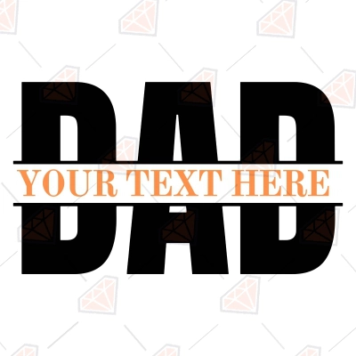 Dad Monogram SVG Cut Files, Father's Day Monogram SVG | PremiumSVG
