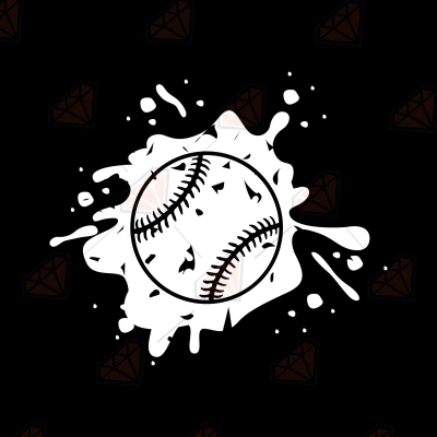 Distressed Baseball Splatter SVG File | PremiumSVG