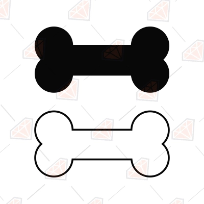 Dog Bone Outline SVG, Vector and Cut File | PremiumSVG