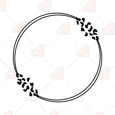 Double Leopard Circle SVG Cut File | PremiumSVG