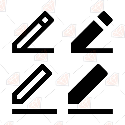 Edit Pencils Icon SVG Bundle | PremiumSVG