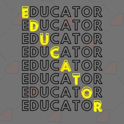 Educator SVG, Teacher SVG Cut File | PremiumSVG