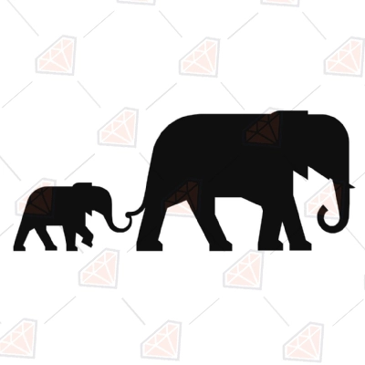 Elephant SVG Cut file, Elephant for Cricut & Silhouettes | PremiumSVG