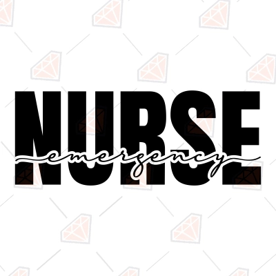 Er Nurse SVG, Emergency Nurse SVG Files For Cricut | PremiumSVG