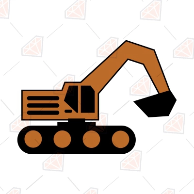 Excavator SVG, Construction SVG Cut and Clipart Files | PremiumSVG
