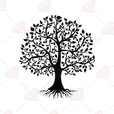 Family Tree SVG, Family Tree Silhouette, Cricut | PremiumSVG