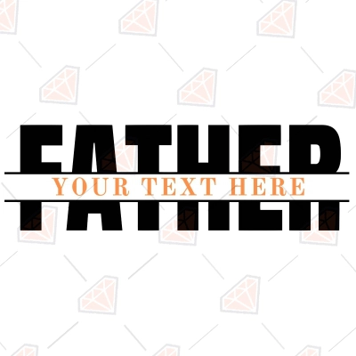 Father Monogram SVG Vector, Father's Day SVG | PremiumSVG