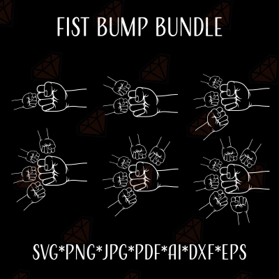 FIST Bumps SVG, Dad Fist Bump SVG Files | PremiumSVG