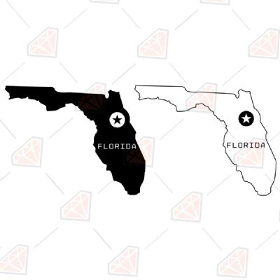 Florida Map Svg Cut Files | PremiumSVG
