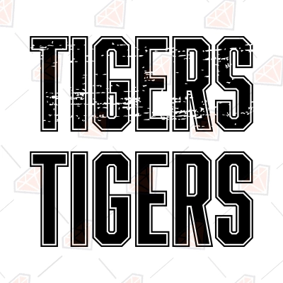 Tigers SVG Cut Files, Mascot SVG Shirt Design | PremiumSVG