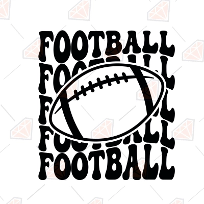Football SVG with Ball, Retro Football SVG Download | PremiumSVG