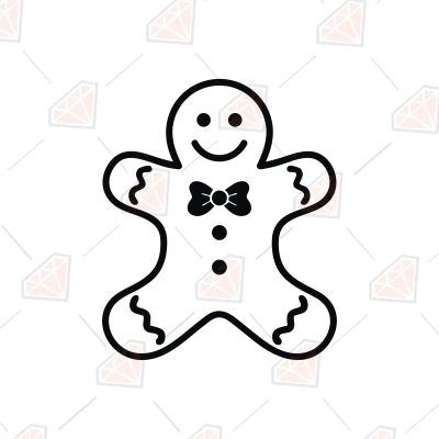 Free Gingerbread Man SVG | PremiumSVG