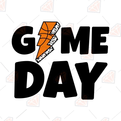 Game Day SVG with Basketball, Game Day PNG | PremiumSVG