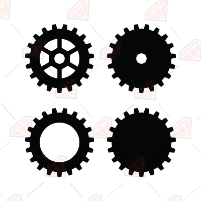 Gear SVG Cut Files, Cog Designs | PremiumSVG