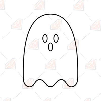 Ghost Outline SVG, PNG, JPEG Files | PremiumSVG