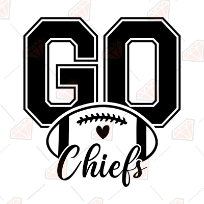 Go Chiefs SVG, Football Kansas City Design | PremiumSVG
