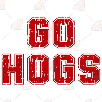 Go Hogs SVG Design, Arkansas Razorback SVG | PremiumSVG